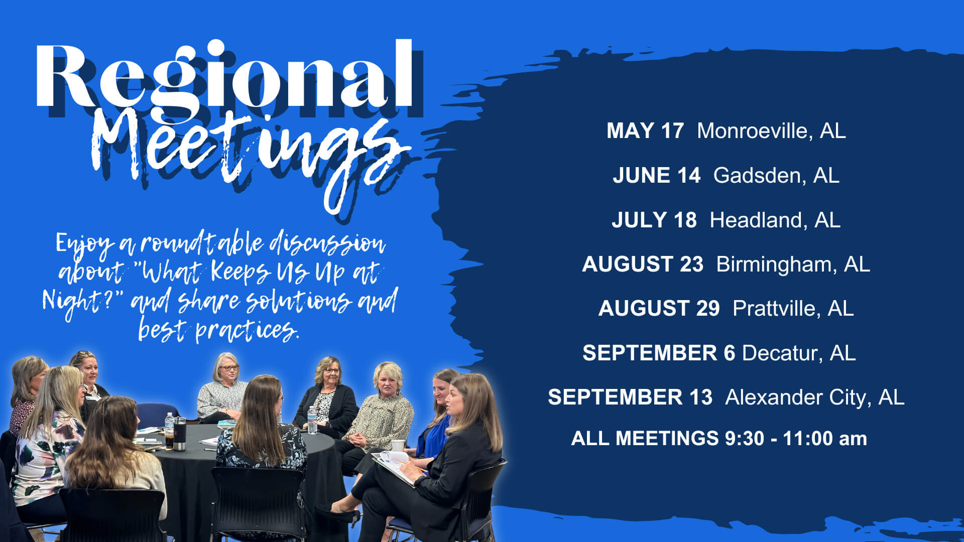 Regional Meetings - Chamber of Commerce Association of Alabama